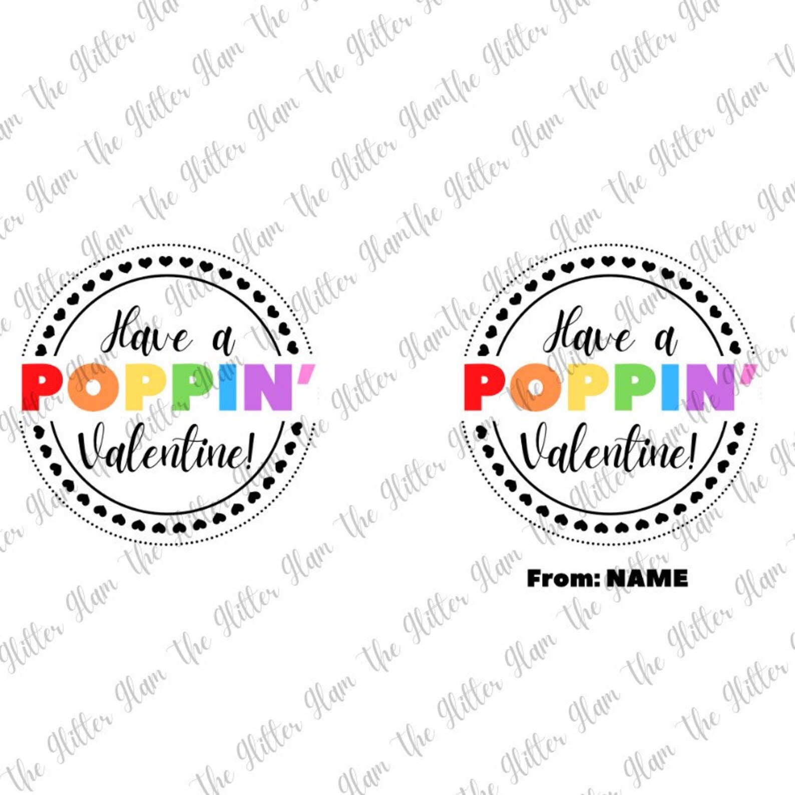 Physical Printed Pop It Tags Valentine Classroom Gifts - Etsy