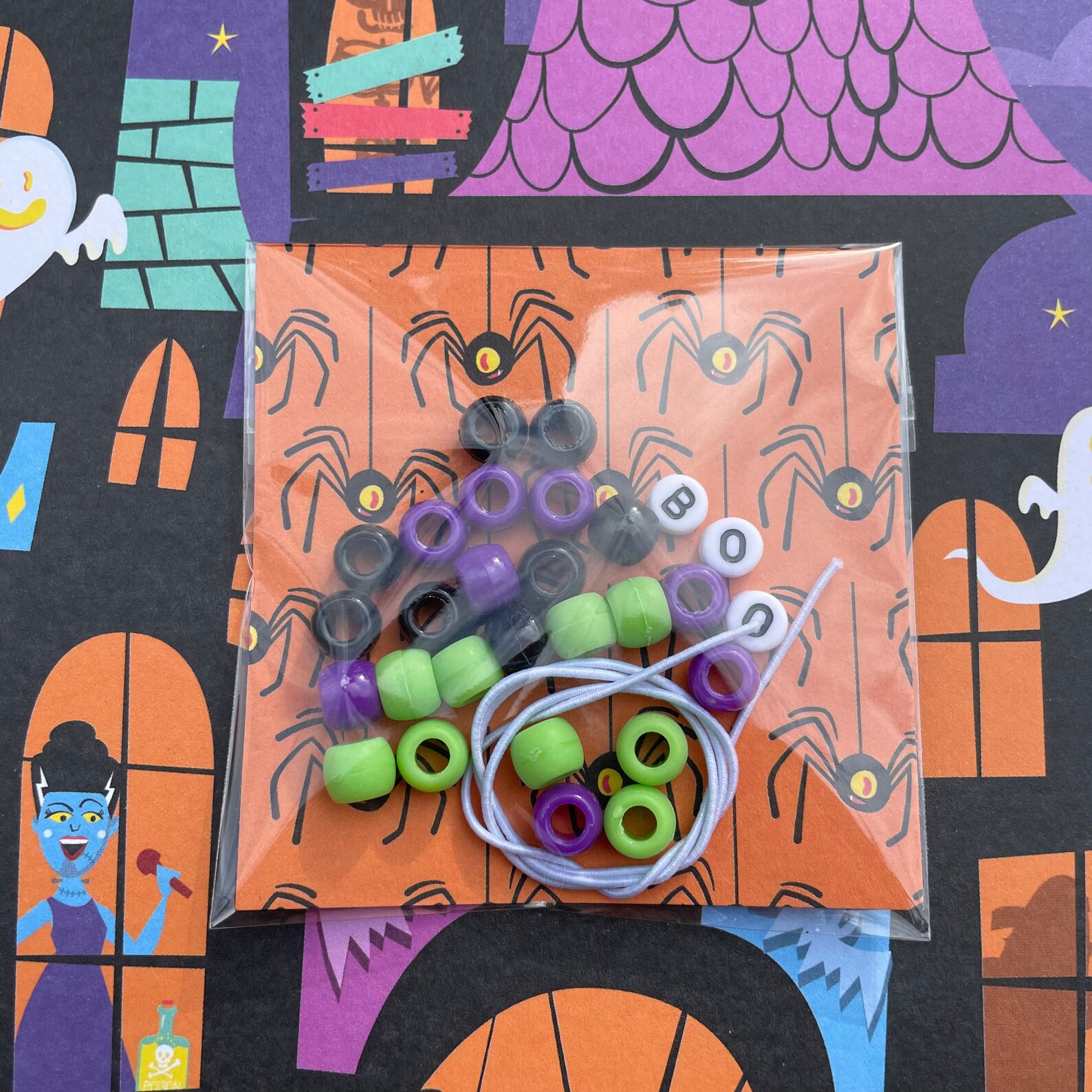 Individually Wrapped DIY Halloween Bracelet - Halloween Classroom Gift ...