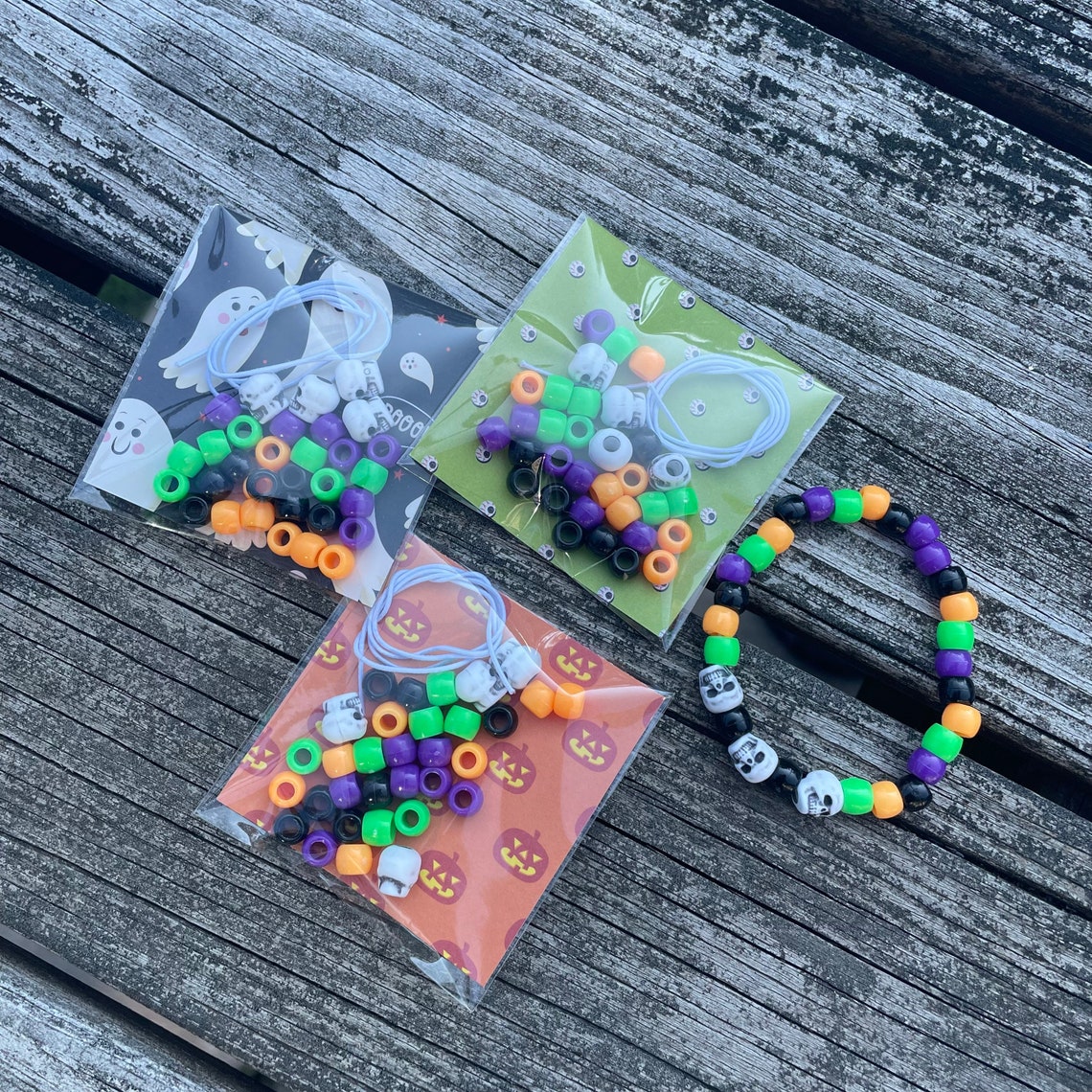 Individually Wrapped DIY Halloween Bracelet Craft Kit for - Etsy