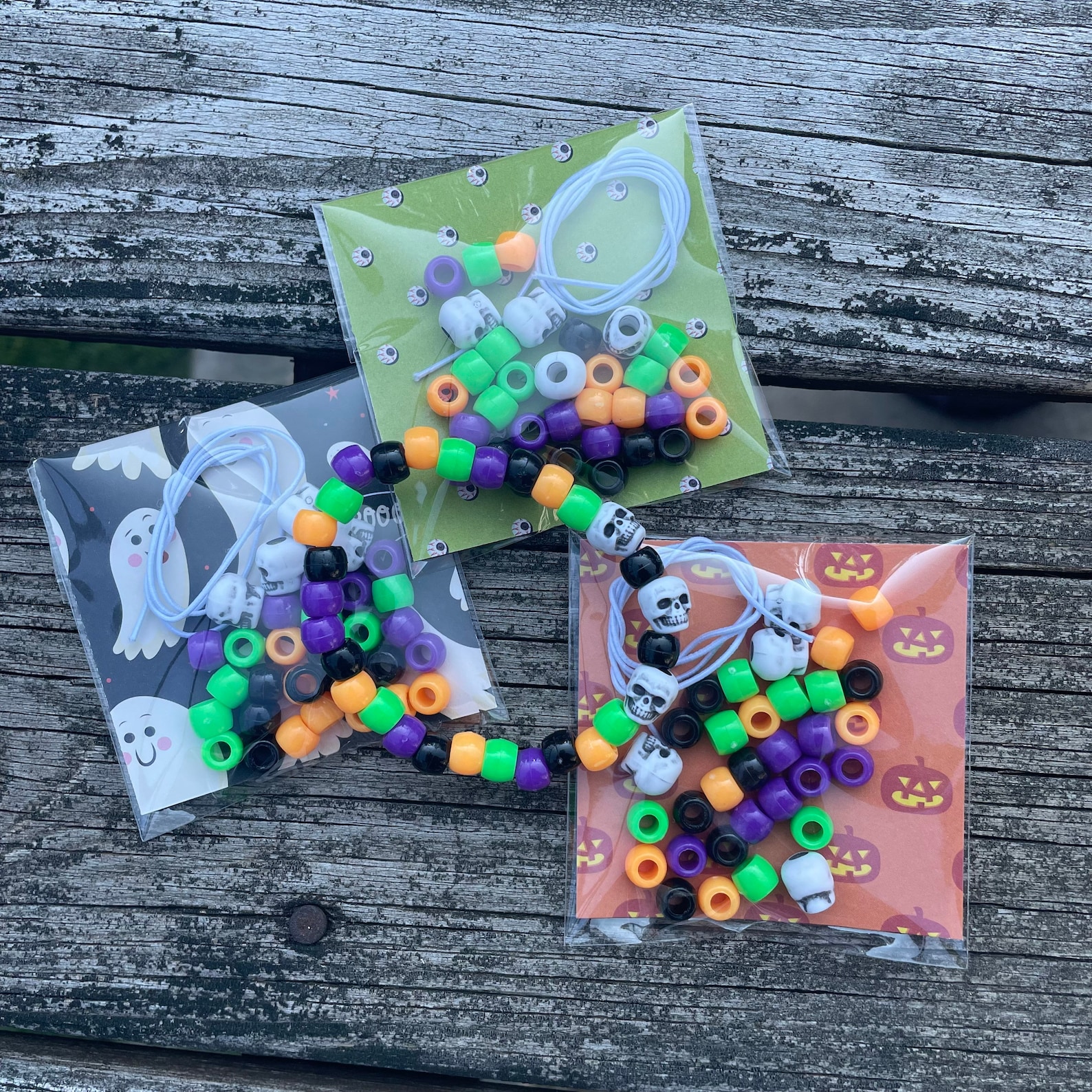 Individually Wrapped DIY Halloween Bracelet Craft Kit for - Etsy