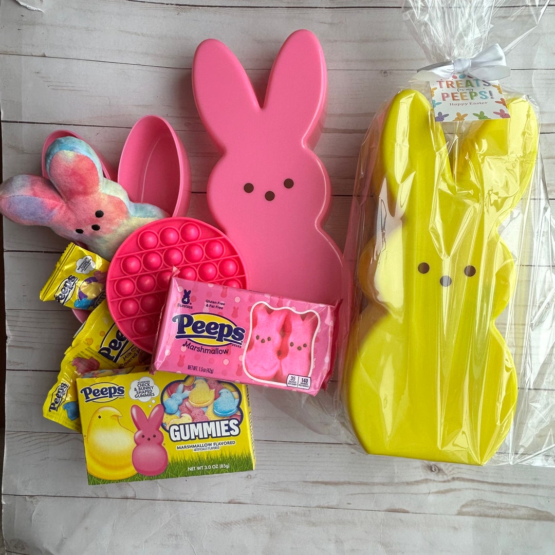 Prefilled Easter Basket - Peeps Themed Easter Basket - Peeps Easter ...