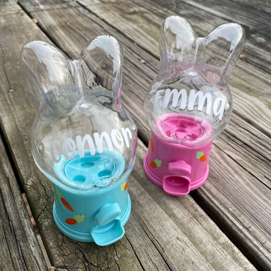 Bunny Shaped Candy Dispenser - Mini Easter Gumball Machine - Easter ...