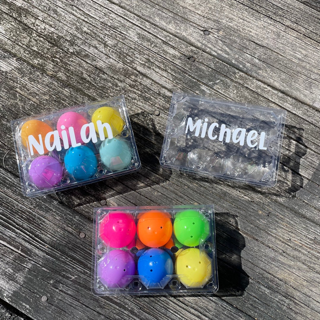 Personalized Egg Carton - Easter Egg Carton - Basket Stuffer ...