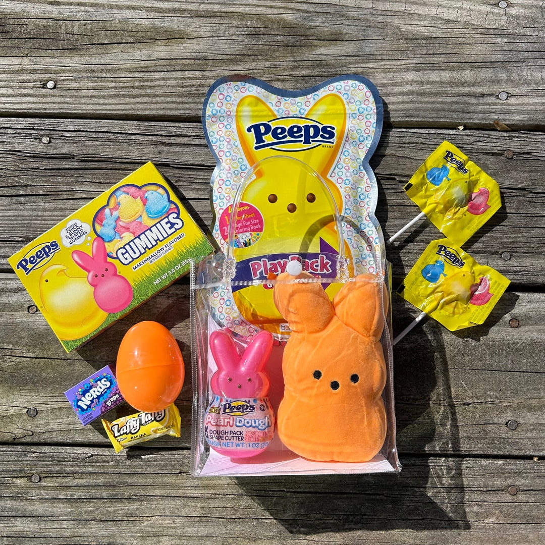 Prefilled Easter Basket Easter Basket Stuffer Colorful Peeps Easter ...