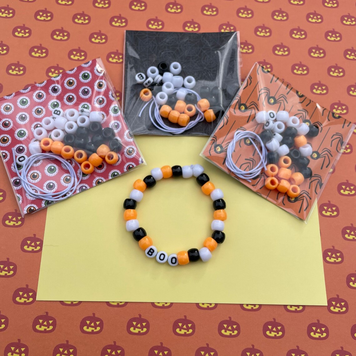 Individually Wrapped DIY Halloween Bracelet - Halloween Classroom Gift ...