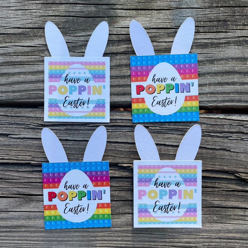 ASSORTED Easter Pop It Fidget Toy Keychain Kids Activity | Etsy