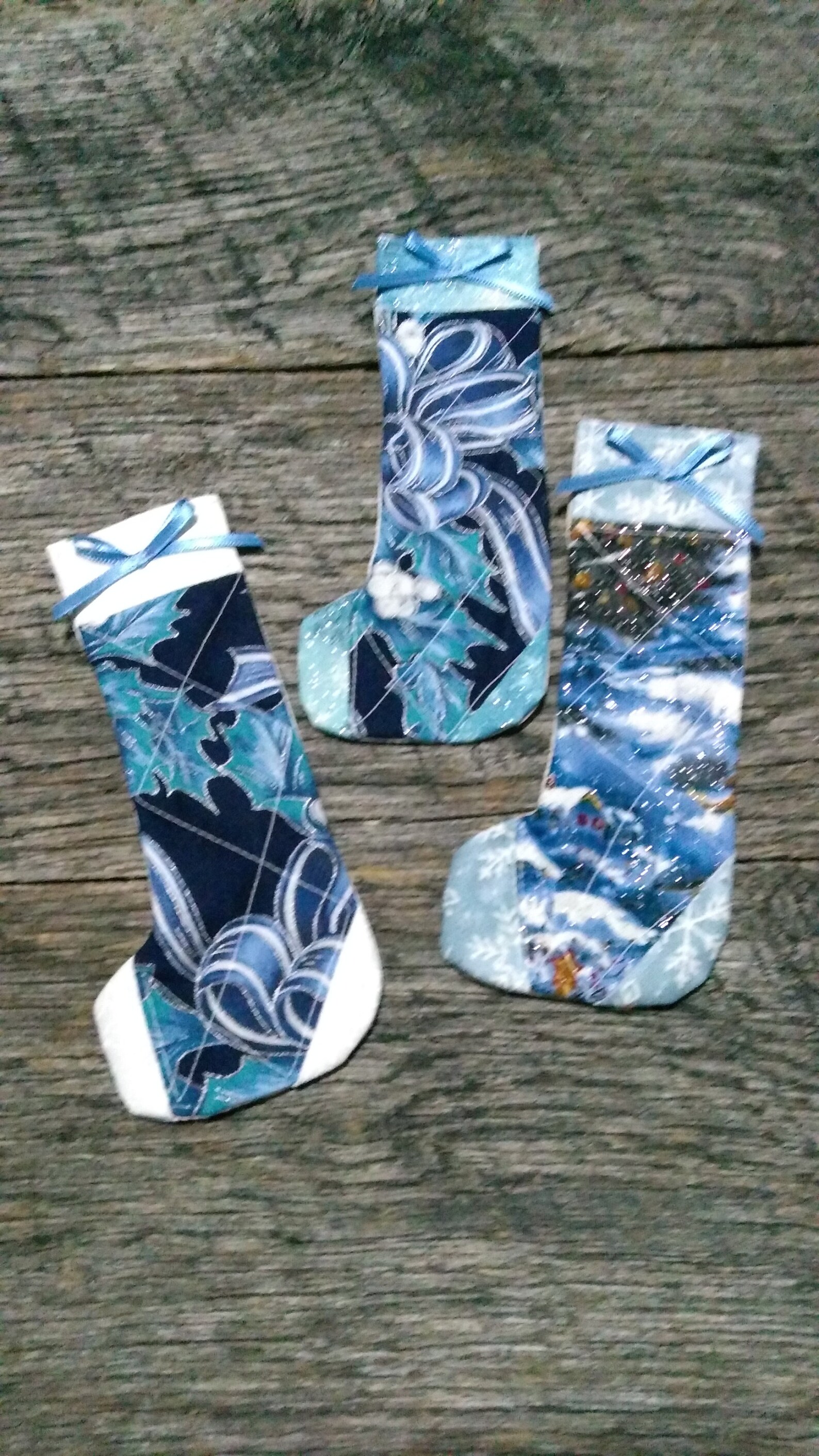 Quilted Christmas book marks Homemade Christmas stocking book | Etsy