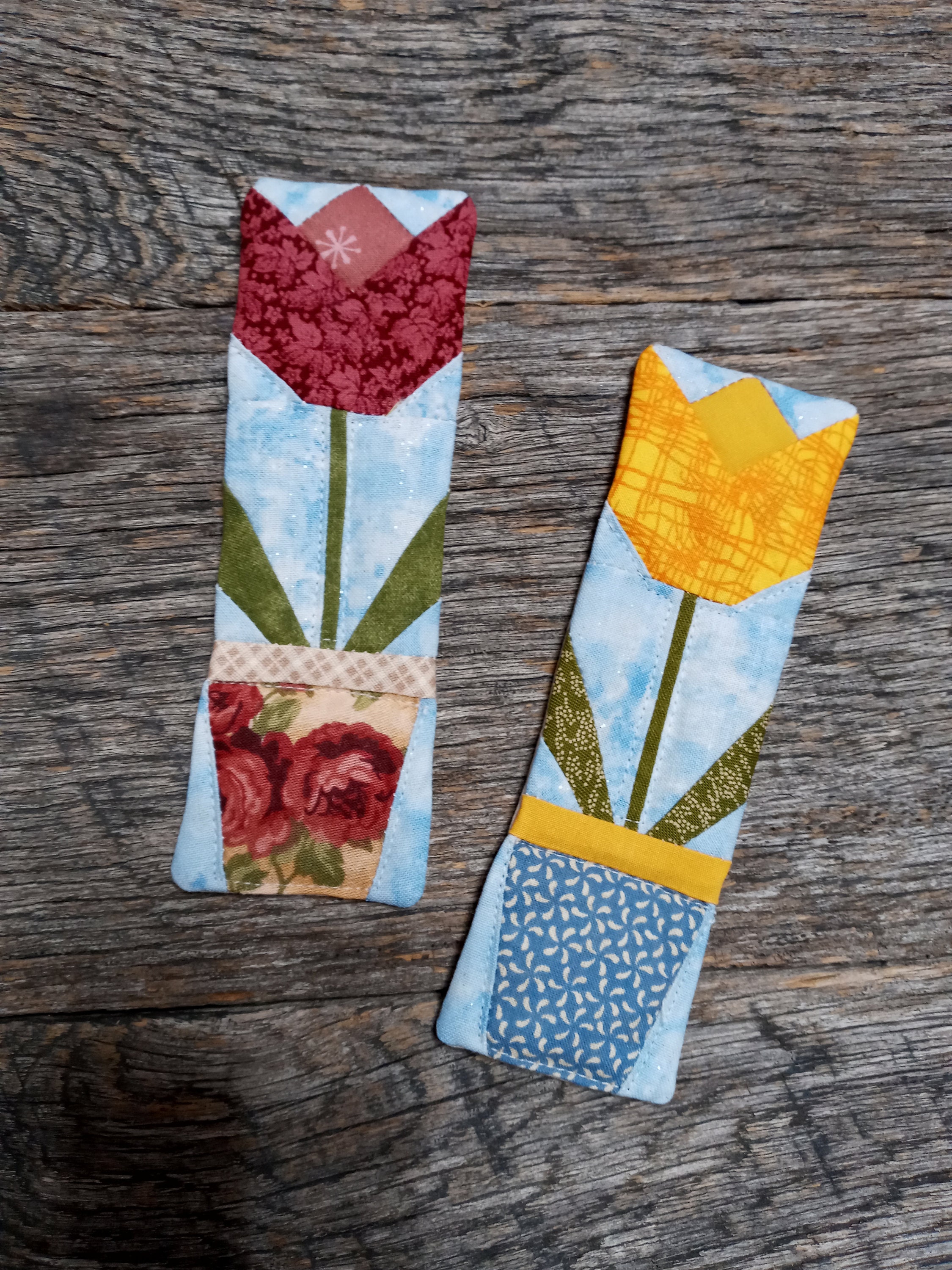 Hand made bookmarks quilted book marks. Gift for Mother's | Etsy