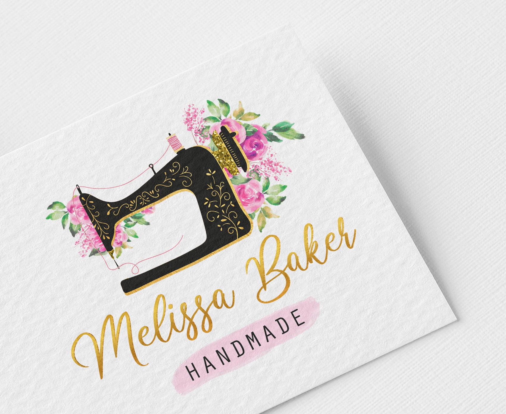 Logotipo prefabricado logotipo de costura logotipo de | Etsy