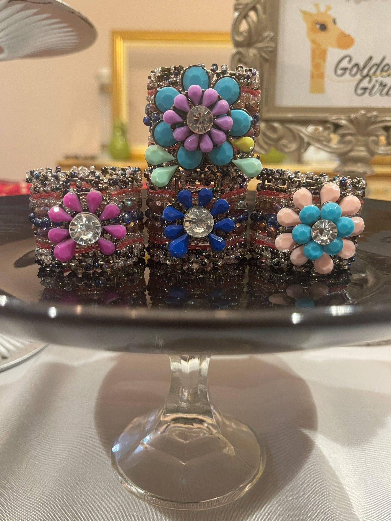 Colorful and Fun Napkin Rings Set of 4 - Etsy