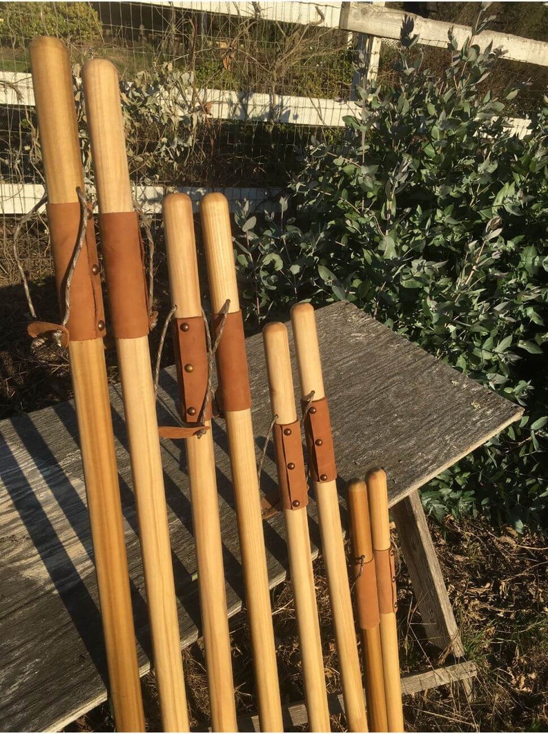 Natural Earth Tones Poplar Ash Hard Wood Walking Stick Hiking - Etsy