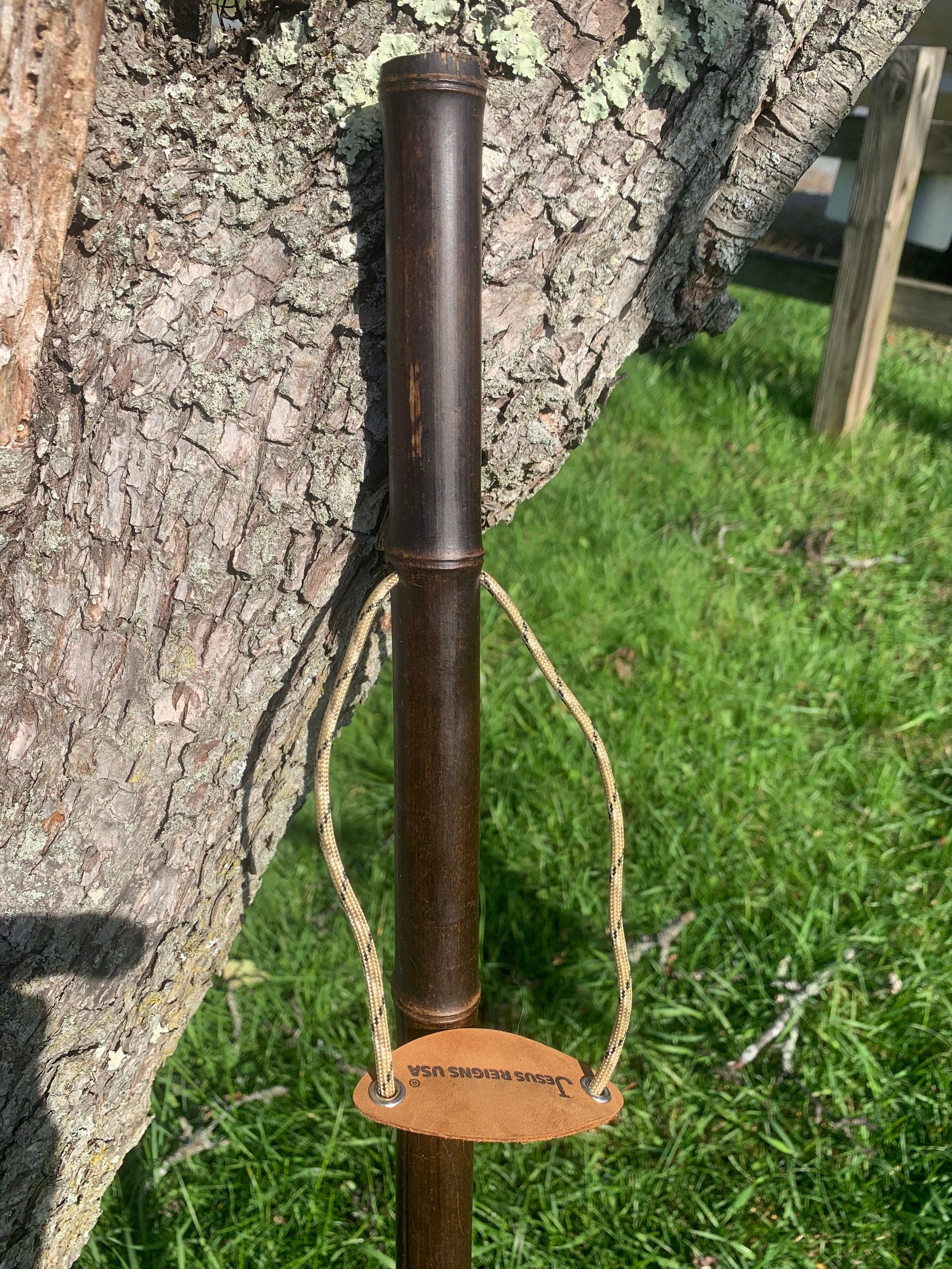 Bamboo Walking Stick - Wood Hiking Staff - Etsy