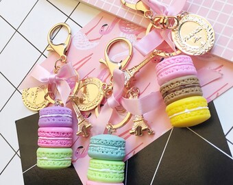 Macaron Keychain - Etsy