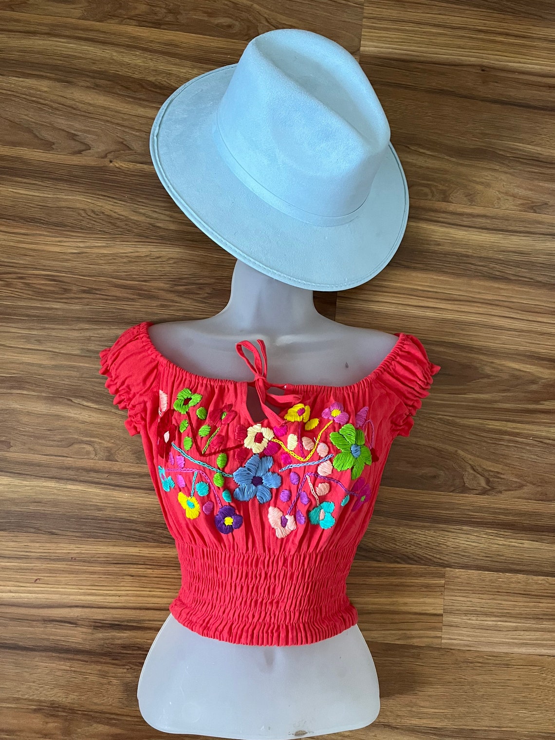 Hand Embroidered Crop Top - Etsy