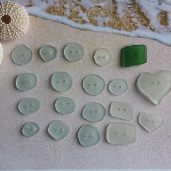 Sea Glass Buttons - Etsy