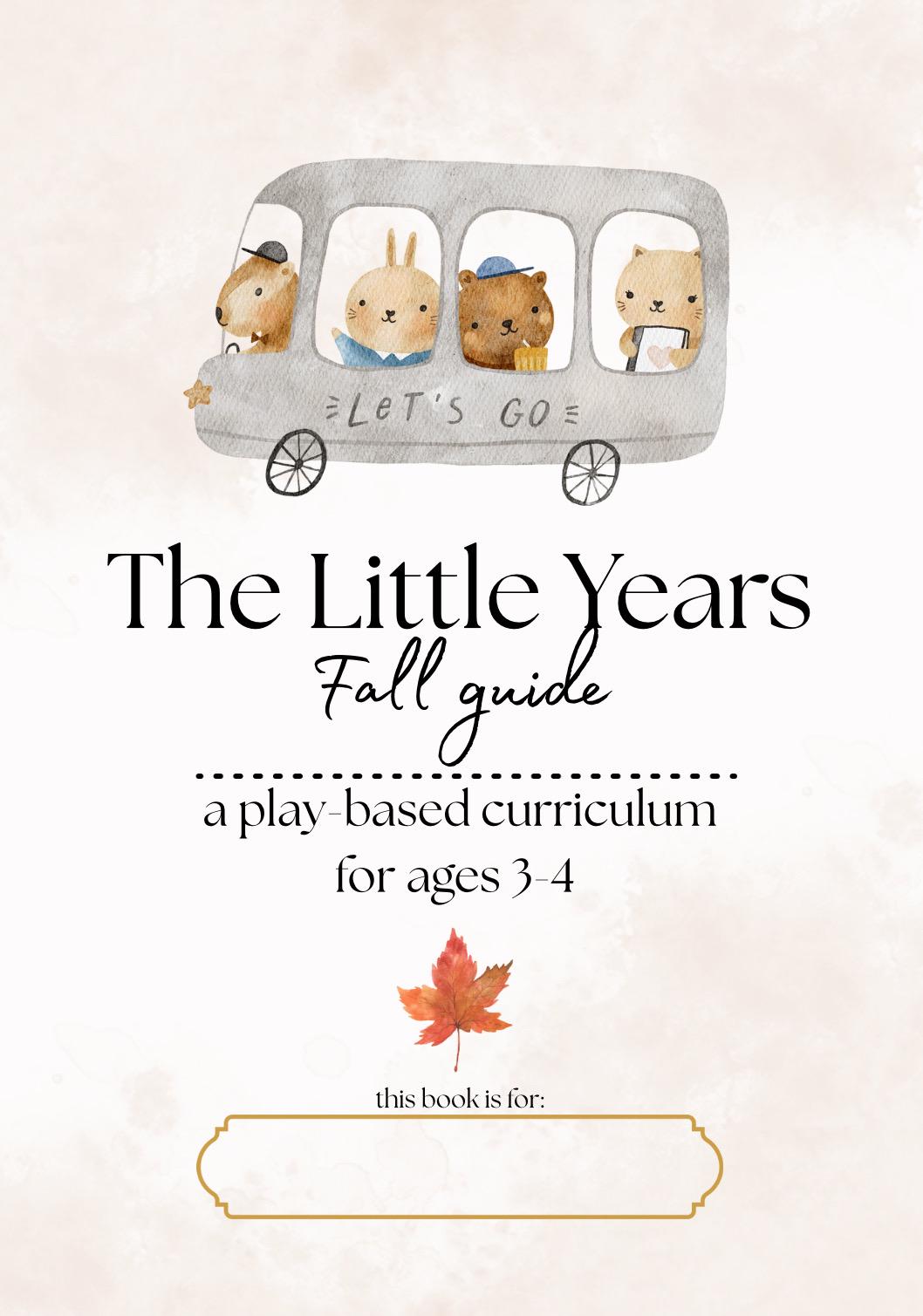 Fall Preschool Curriculum: Waldorf-inspired Play-based Learning Guide ...
