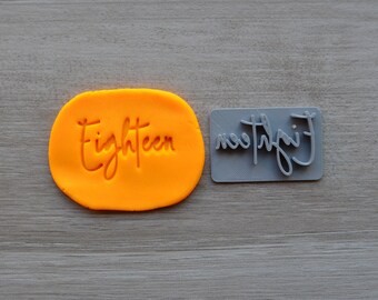 18th Birthday Fondant - Etsy