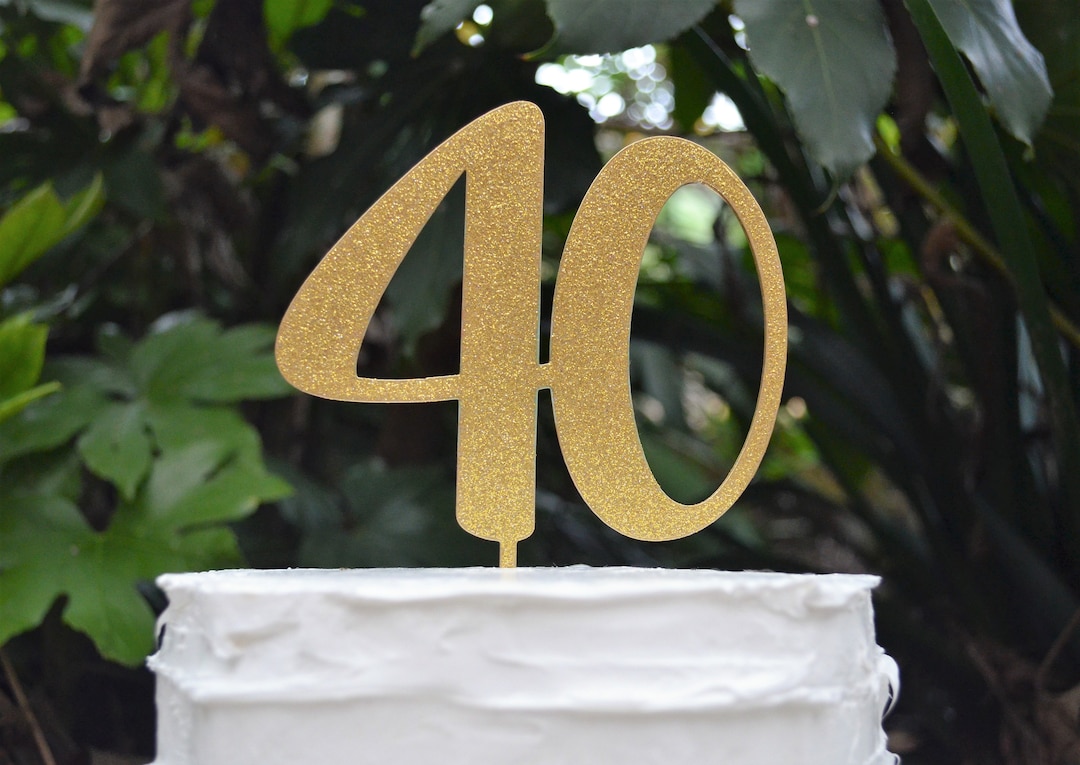Custom Number Cake Topper 0-99 Font 2 Birthday Cake Topper - Etsy Australia