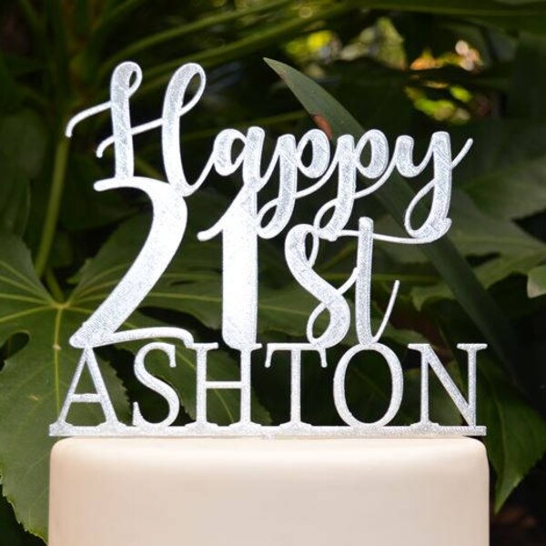 21st Cake Topper - Etsy Australia