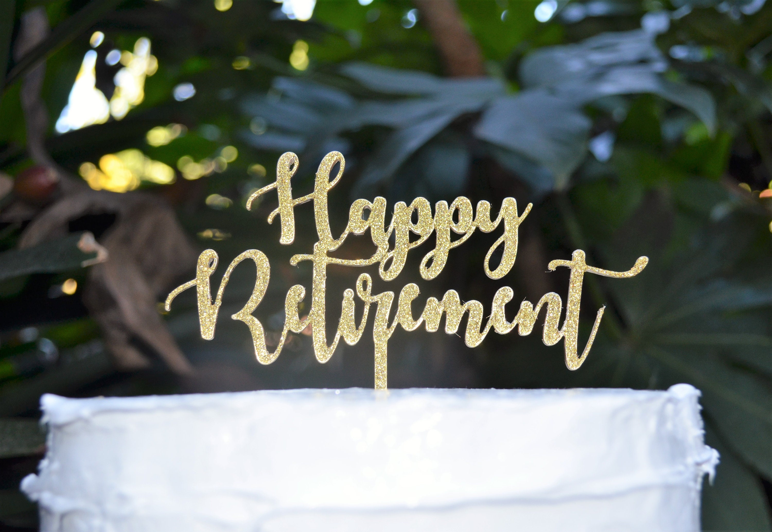 Happy Retirement Font 2 Cake Topper Assorted Colours - Etsy UK