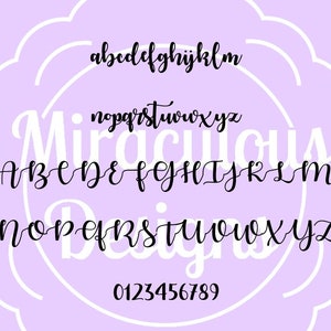 Script Sets Size 2 Font 2 Individual Letters Number Special - Etsy ...