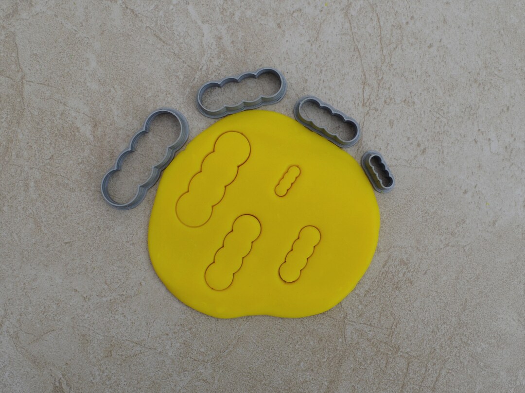 Pea Pod Polymer Clay Cutter Set Cookie Fondant Cutters - Etsy