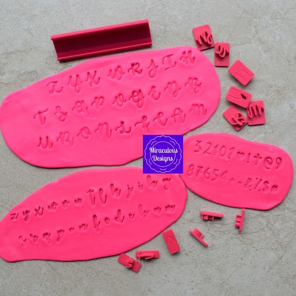 Script Font Stamp - Etsy