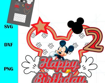 Minnie topper svg dxf png cutting files for cake toppers - Etsy España