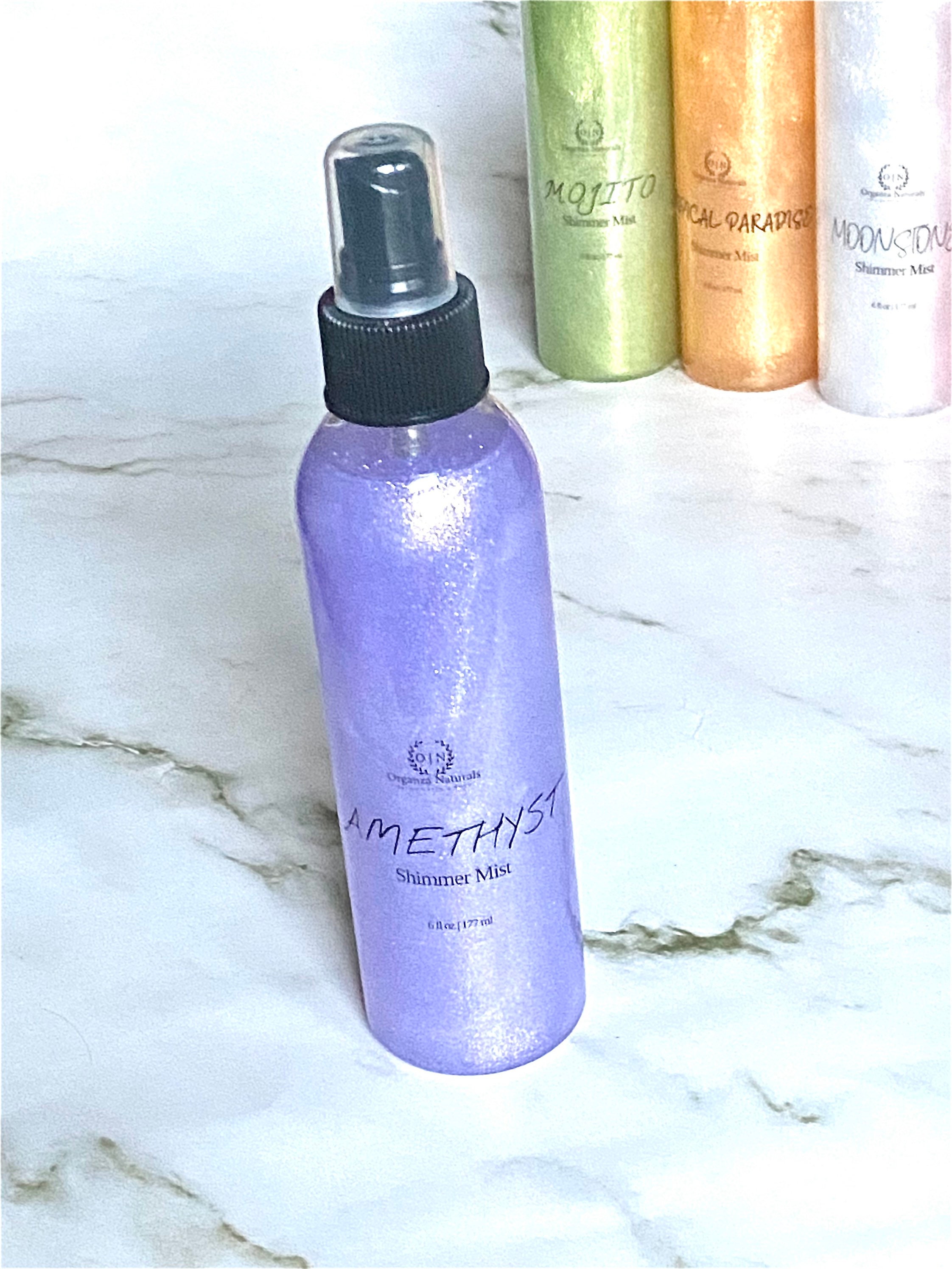 Amethyst Body Shimmer Mist, Sparkly Body and Hair Mist, Handmade Body ...