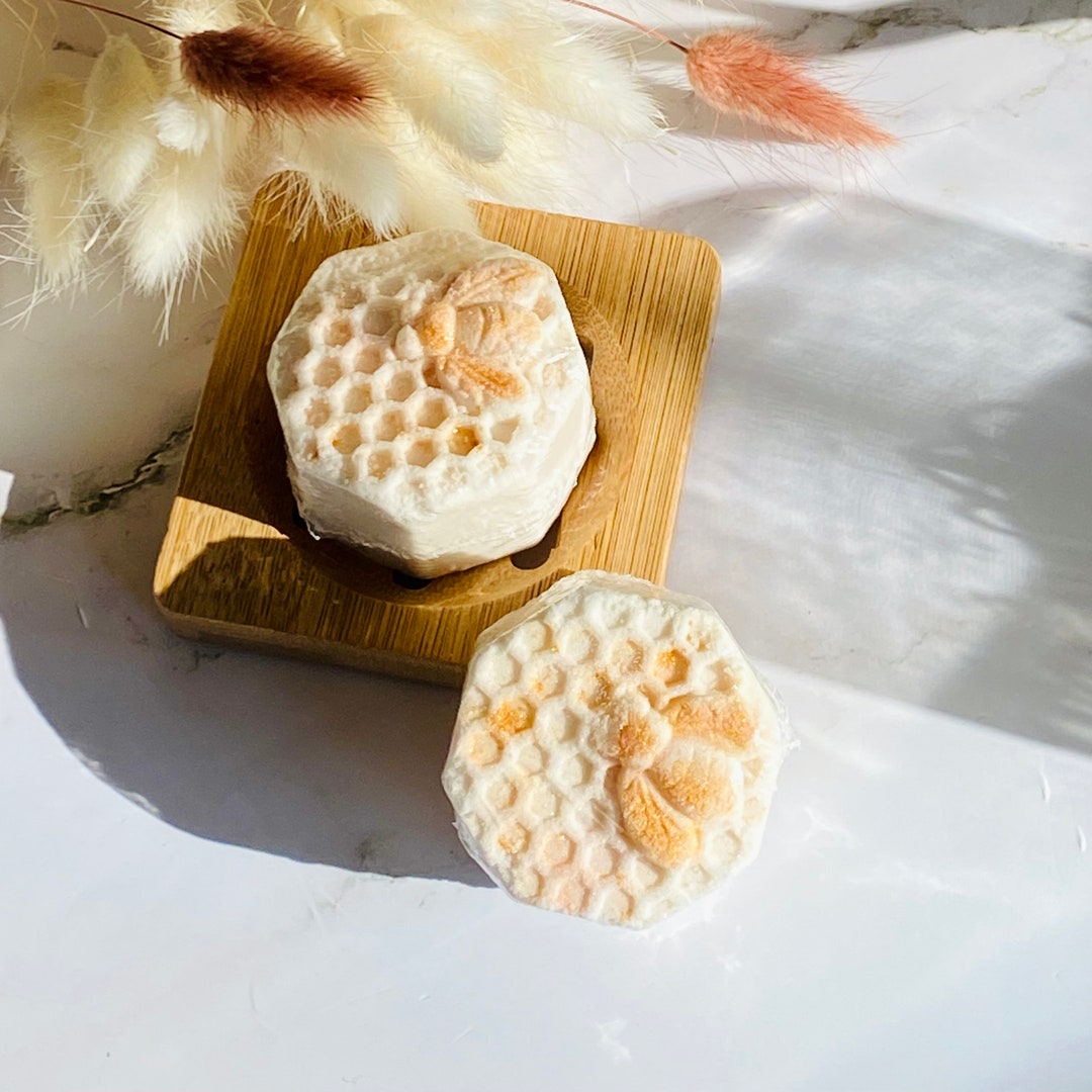 Golden Beehive Gift Set, Shower Steamers Dish Gift Set Handmade Shower ...