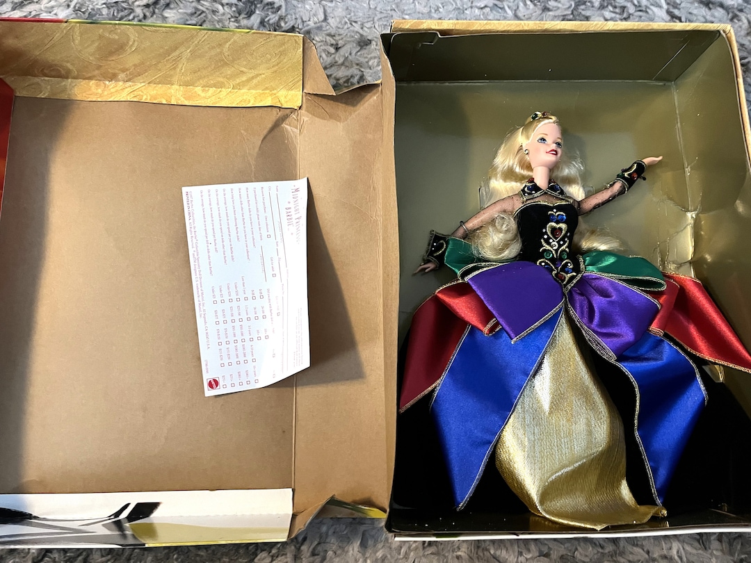 1997 Mattel Midnight Princess Barbie Doll Limited Edition # 17780 New ...