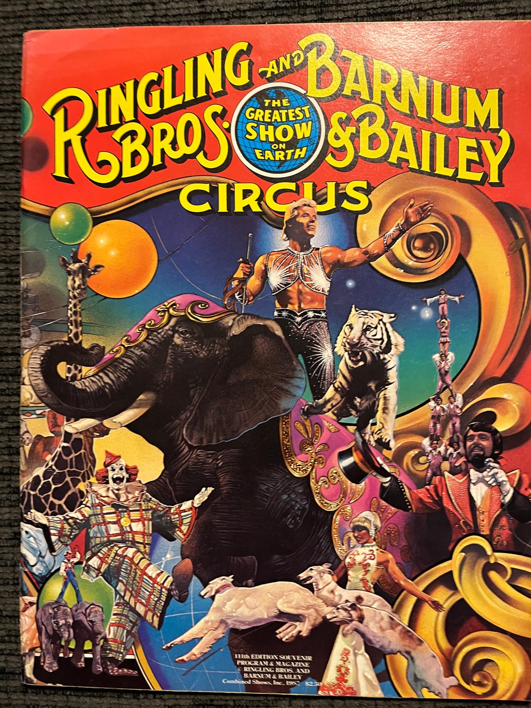 1982 Ringling Bros. Barnum & Bailey Circus Bicentennial Program W ...