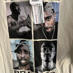 Tupac 2pac Studded Jewels Makaveli Brand T Shirt Tee Shirt Size XL ...