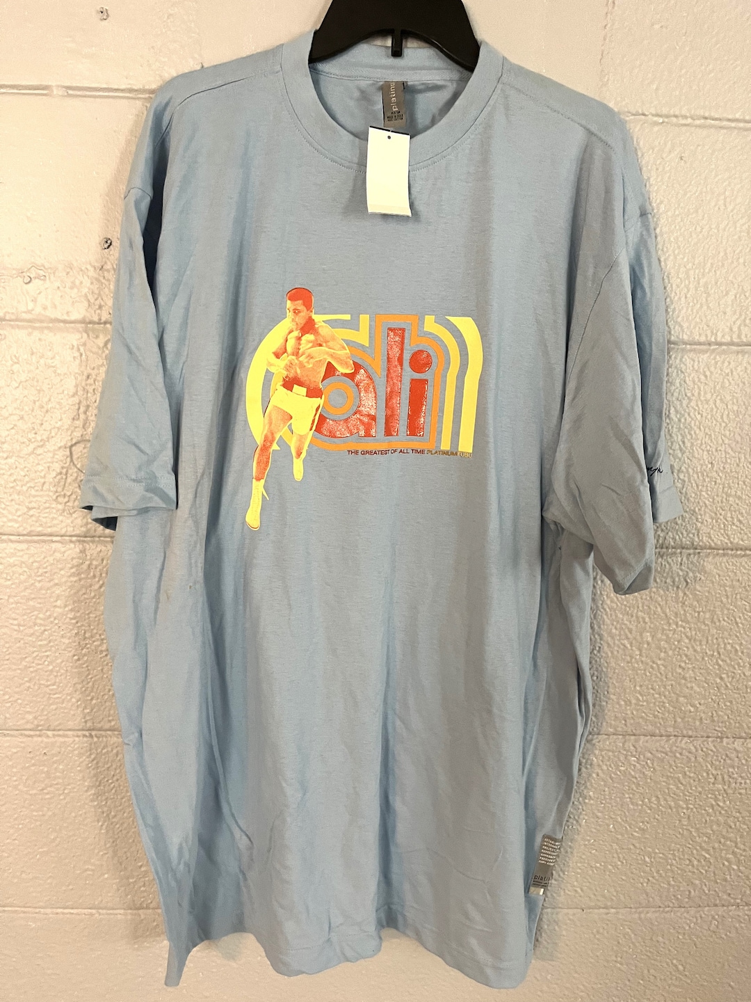 Fubu Muhammad Ali the Greatest of All Time Blue Yellow Orange T Shirt ...