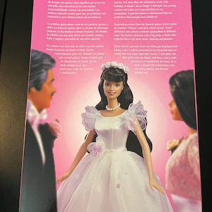 2000 Barbie Quinceanera Spanish Doll 15 Years Birthday Brunette Mattel ...