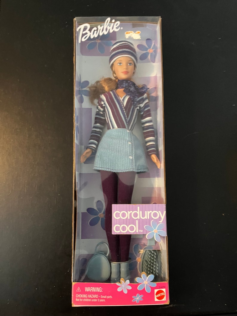 Corduroy Cool Barbie Doll Blonde Blue Fashions 1999 Mattel 24658 W Box ...