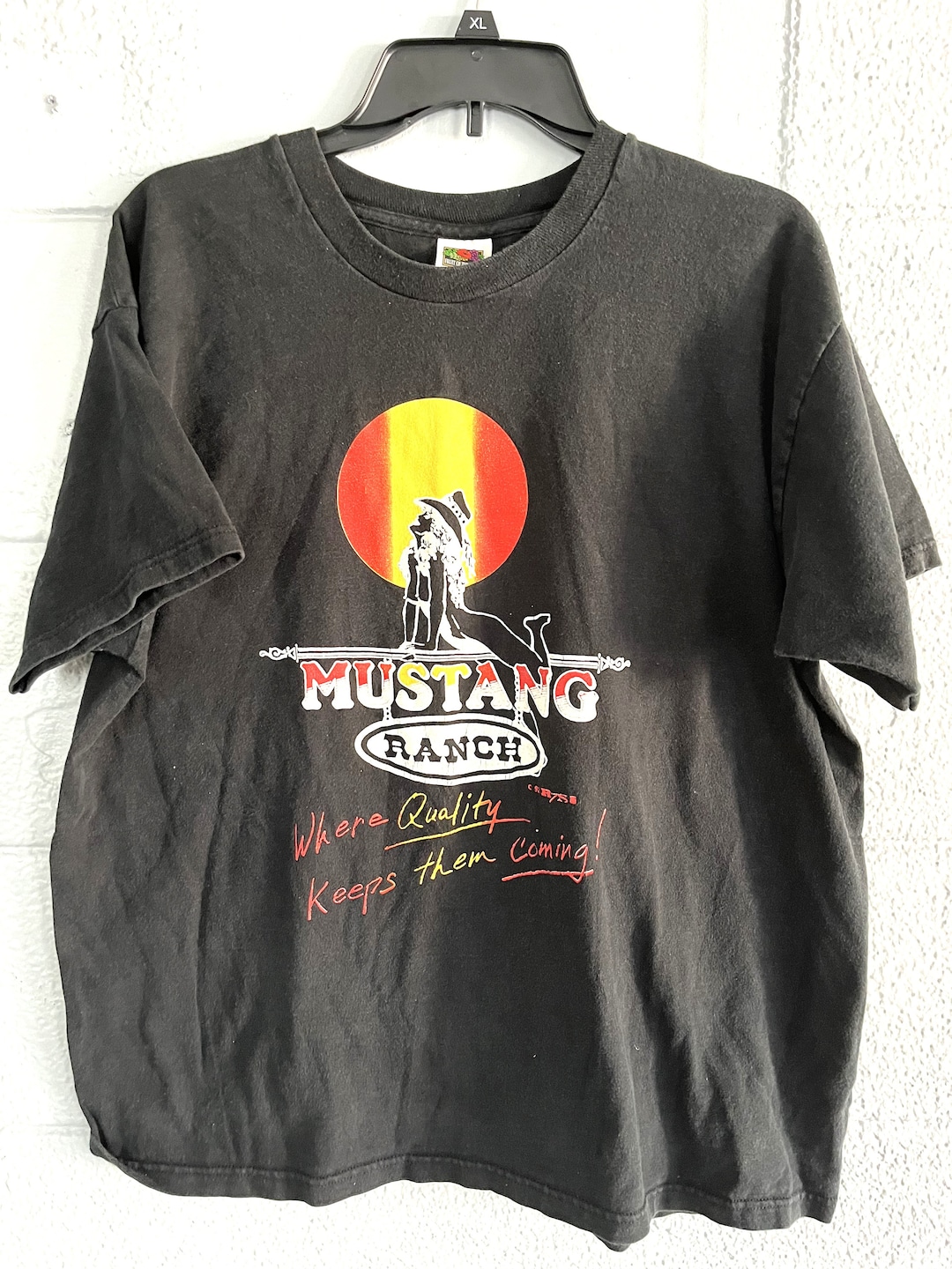 Mustang Ranch T-shirt Vintage Size XL Girl Brothel Reno 1992 Sexy ...
