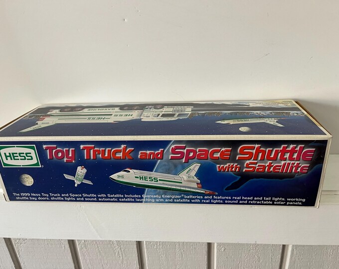 1999 Hess Toy Truck and Space Shuttle With Satellite NEW in BOX Vintage - Etsy