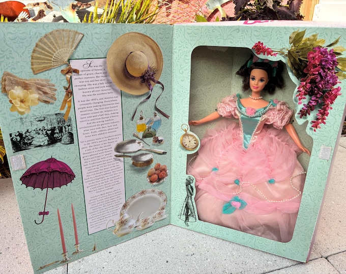 1993 Barbie 1850's Southern Belle the Great Eras Collection Doll Mattel ...