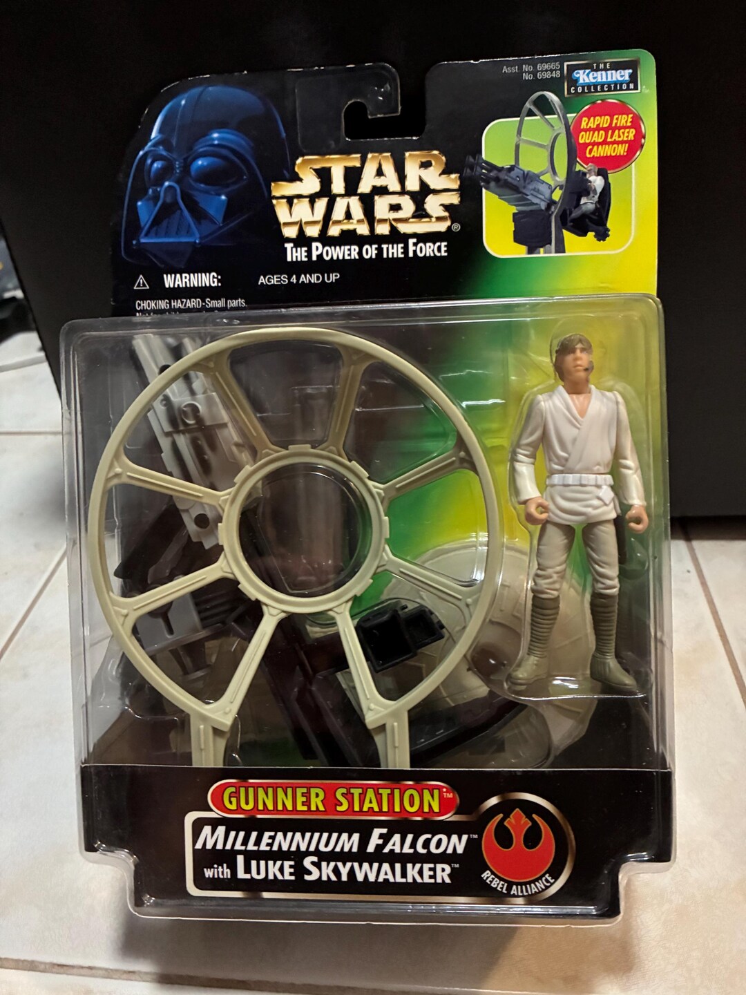 Star Wars Gunner Station LUKE SKYWALKER Millennium Falcon Figure Kenner ...