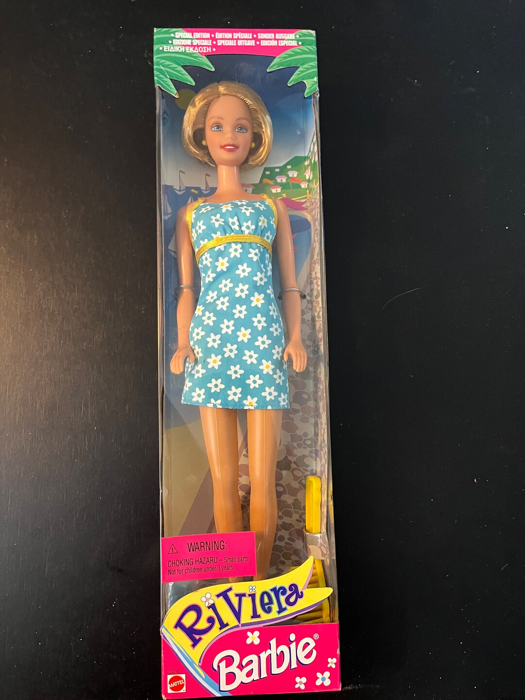 1998 Riviera Barbie Special Edition #22974 Multi Lingual Box Summer ...