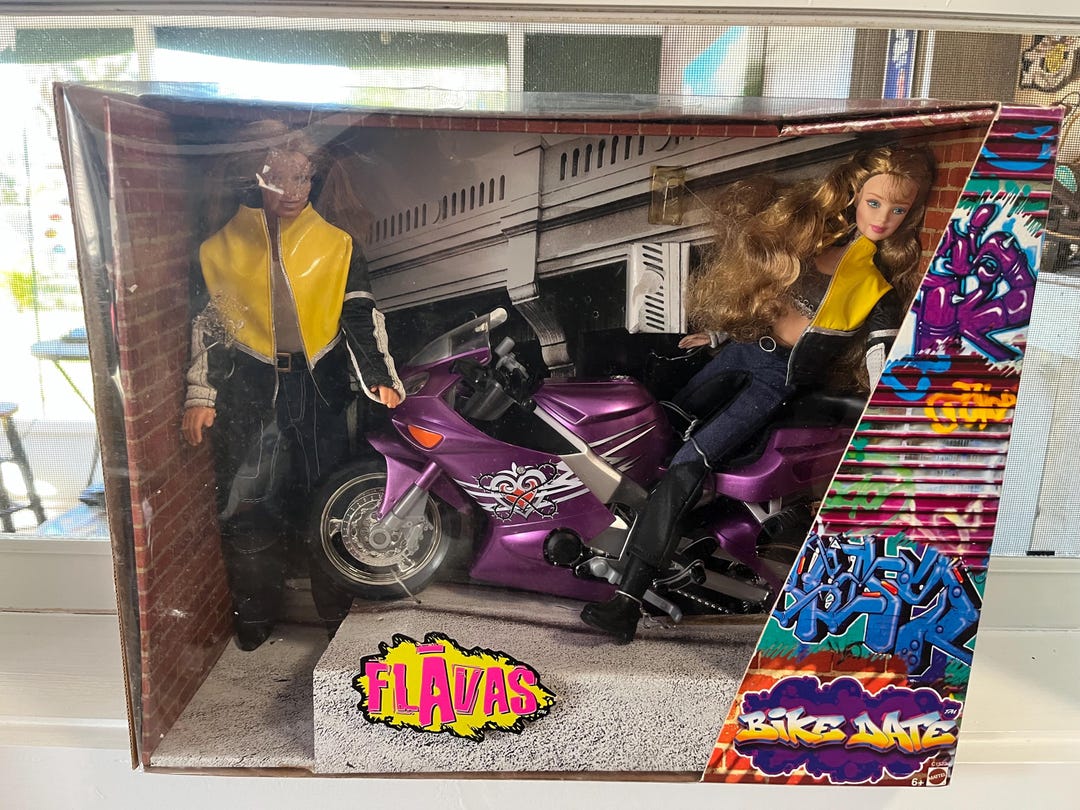 Vintage 2003 Mattel Flavas Bike Date Tre and Kiyani Brown C1573 NIB - Etsy