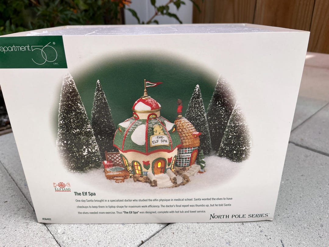 1998 the Elf Spa North Pole Series # 56402 Vintage Retired Heritage ...