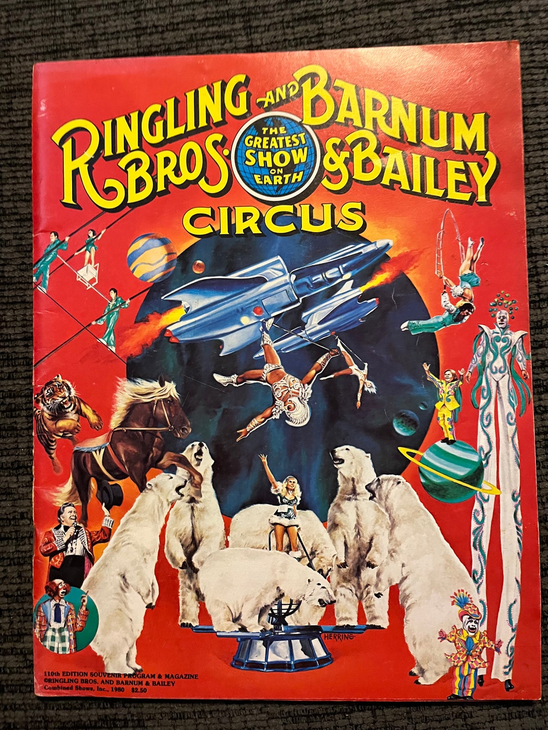 1980 Ringling Bros. Barnum & Bailey Circus Program Vintage 110th ...