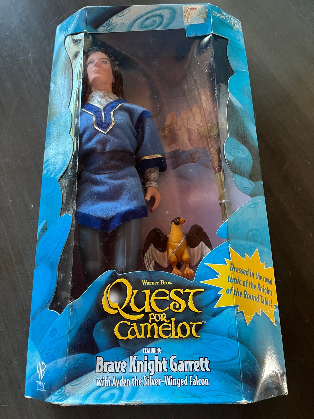 Quest for Camelot Brave Knight Garrett Doll W Ayden the Falcon Hasbro New in Box Warner Bros. - Etsy