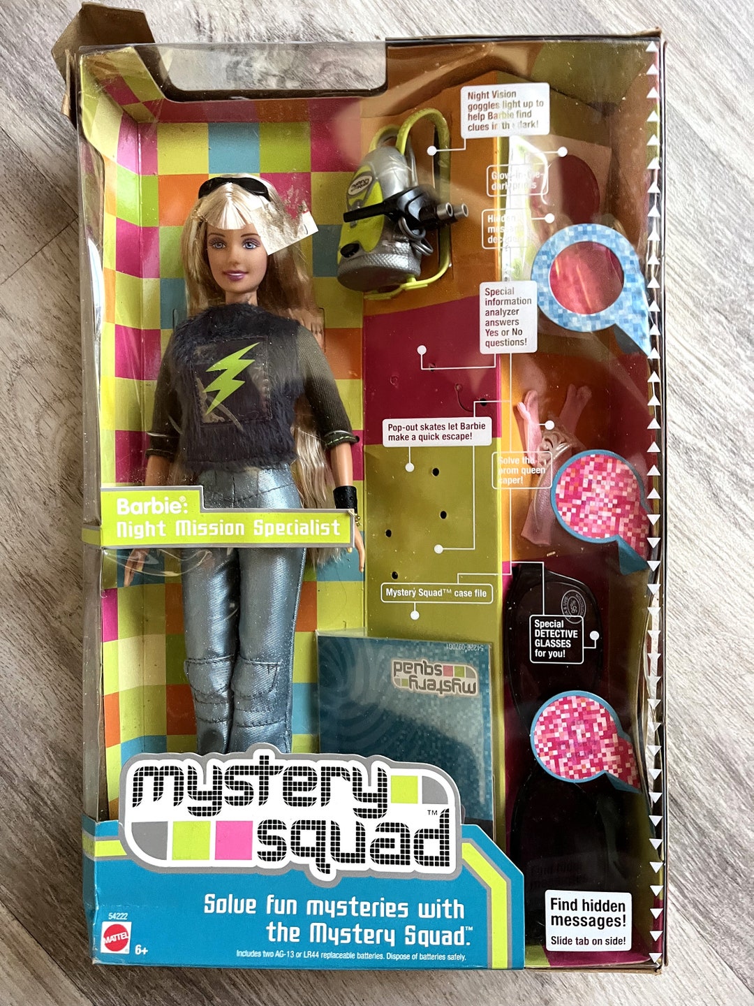 2002 Mystery Squad Barbie Night Mission Specialist Mattel 54222 W Box ...