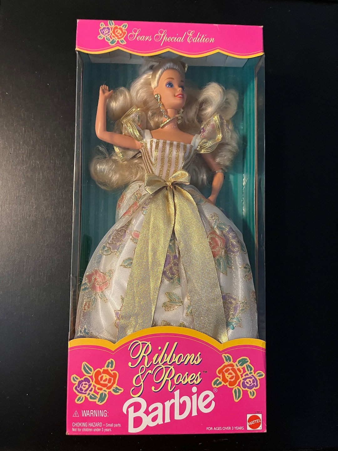 1994 Ribbons & Roses Sears Special Edition Barbie Doll Mattel # 13911 W ...