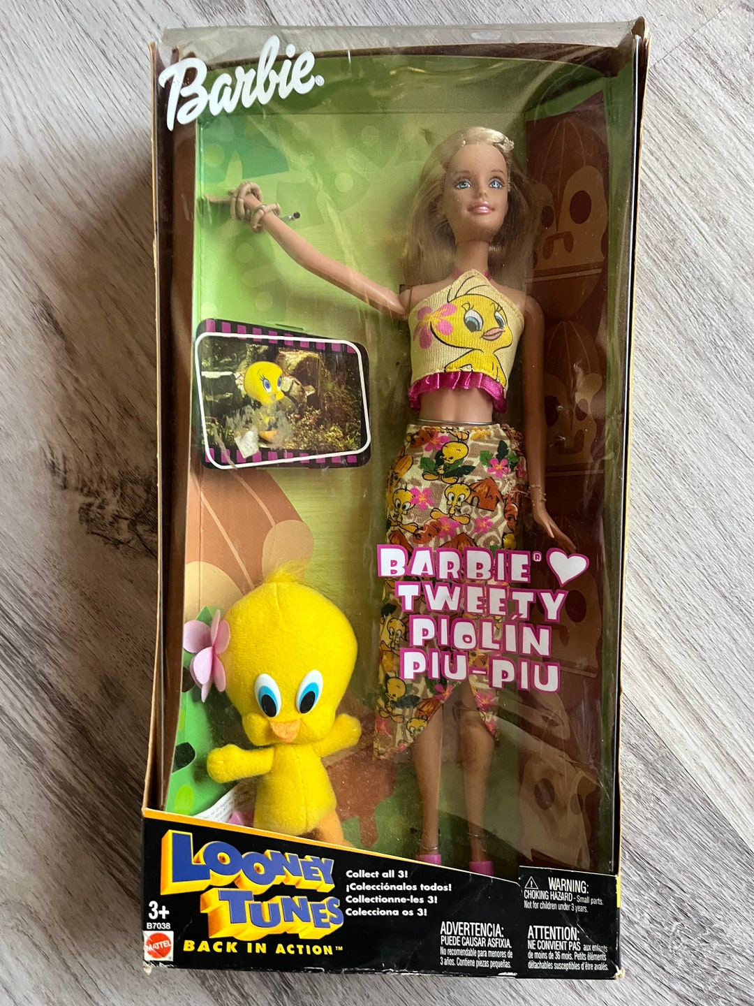 2003 Barbie Tweety Piolin Piu Piu Looney Tunes Doll Back in Action ...