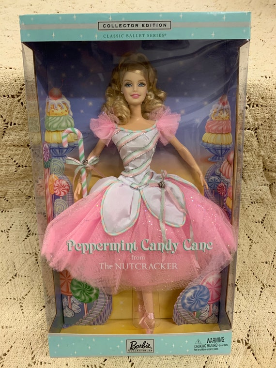 Dolls 2002 Mattel 57578 Barbie Peppermint Candy Cane Doll The ...