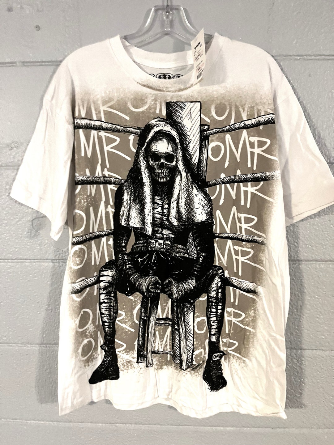 Vintage OMR Skull T Shirt Tee Shirt Size Xlarge Adult Short Sleeve NEW ...